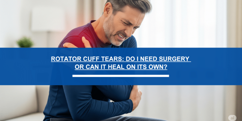 Rotator Cuff Tears: Do I Need Surgery or Can It Heal on Its Own? - City Orthopaedics & Sports ...